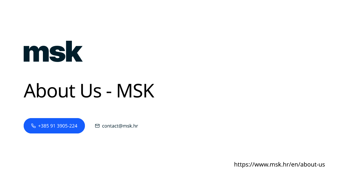 About Us - MSK